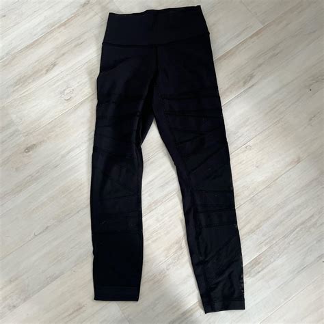Lululemon Mesh Leggings Depop