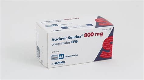 Aciclovir Sandoz 800 Mg Comprimidos Efg 35 Comprimidos Precio 5295€
