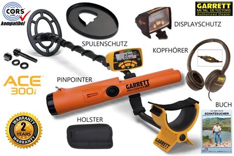 Garrett ACE 300i+ Metalldetektor & Pinpointer PRO-Pointer AT ...