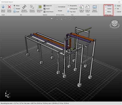 inserting cad raster or vector images