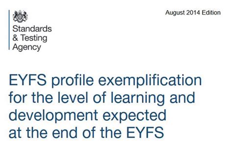 Early Years Foundation Stage Profile Exemplification Materials Mr