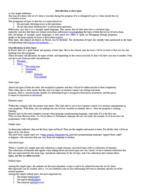 Introduction To Data Types Pdf Data Type Pointer Computer
