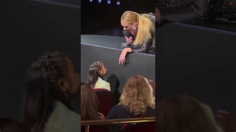 Adele Interacts With Young Fan At Her Show