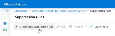 가양성 또는 기타 원하지 않는 보안 경고 표시 안 함 Microsoft Defender For Cloud Microsoft Learn