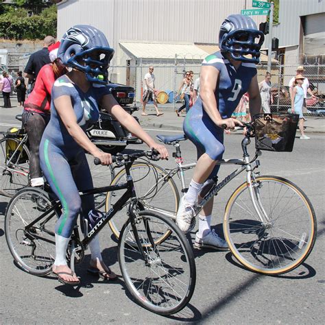 Seattle Fremont Solstice Parade 2015 Naked Cyclists A Photo On