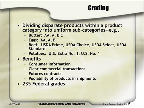 Ppt Standardization And Grading Powerpoint Presentation Free