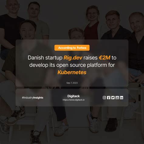 Digitack On Linkedin Rigdev Kubernetes Techinnovation Funding