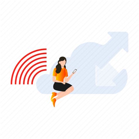 Data Using Wifi Connection Signal Icon Download On Iconfinder