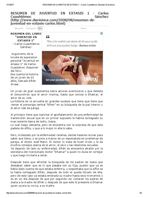 Resumen De Juventud En Extasis 1 Carlos Cuauhtémoc Sánchez Diarioinca Amor Bienestar