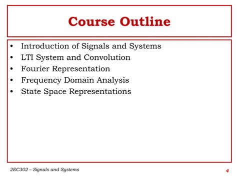 Introduction To Signals And Systems EC New Pptx