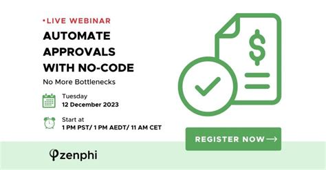 Zenphi On Linkedin Webinar Automate Approvals With No Code No More Bottlenecks Zenphi