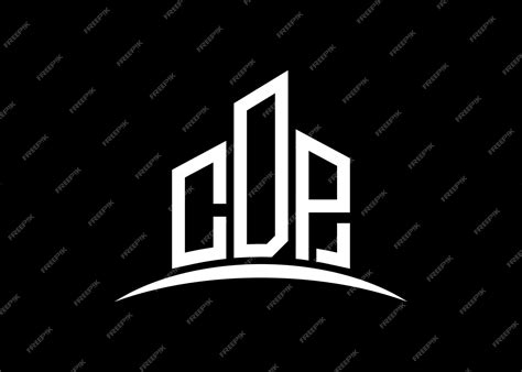 Premium Vector Letter Cdp Building Vector Monogram Logo Design Template Building Shape Cdp Logo