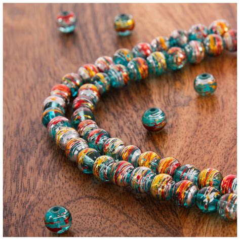 Confetti Glass Bead Strands Hobby Lobby 566331