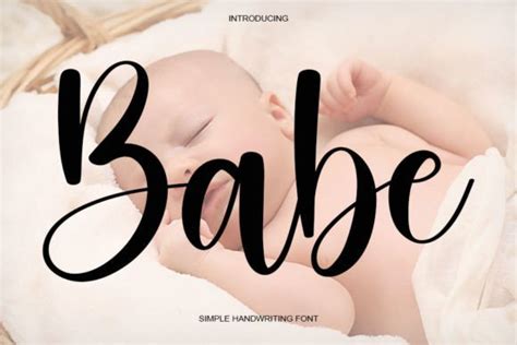 Babe Font Simple And Friendly Handwritten Script Download Font Canyon