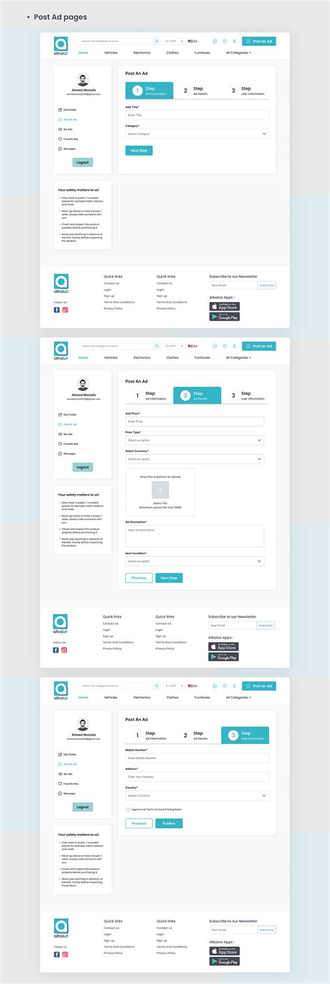 E Commerce Website And Mobile App Behance