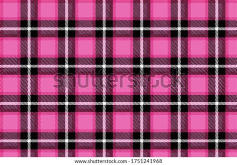 Pink Tartan Seamless Texture Pattern Plaid Stock Vector Royalty Free