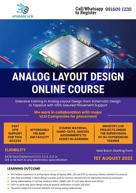 Vlsi Ece Iiit H Upgrade Vlsis Online Analog Layout Design Course With Extensive Training
