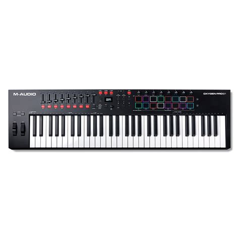 M Audio Oxygen Pro 61 61 Key Usb Powered Midi Controller Keyboard W 16 Pads Music Gear