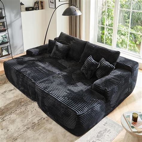 Oversized Double Chaise Lounge Indoor Upholstered 81
