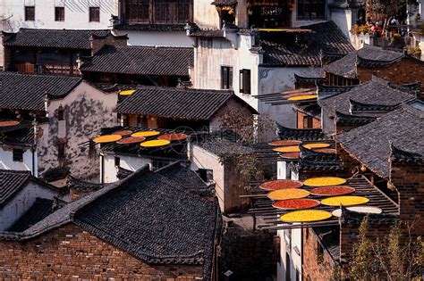 秋天婺源徽派建筑高清图片下载 正版图片500715183 摄图网
