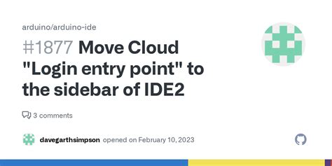 Move Cloud Login Entry Point To The Sidebar Of Ide2 · Issue 1877