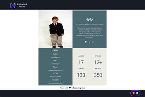 profile card design using html and css