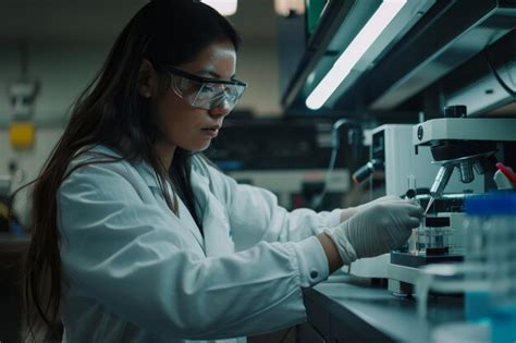 A Lab Assistant Organizing Samples In A Refrigerator Ai Generated