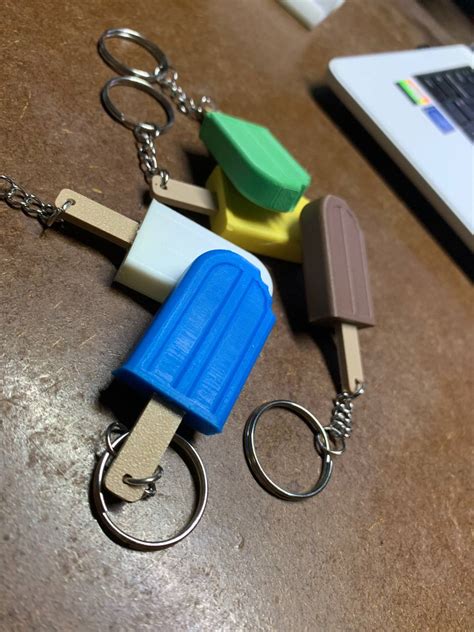 Ice Cream Popsicle Key Chain By Mts 3d Prints Download Free Stl