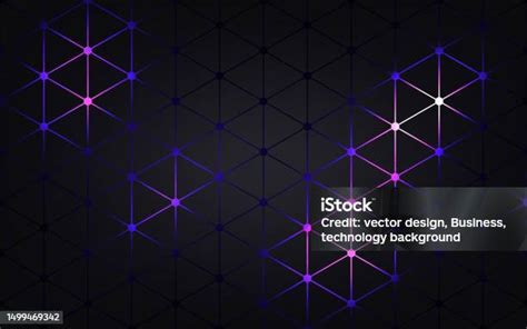 Hexagonal Abstract Technology Background Electric Glow Hexagonal