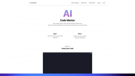 Ai Code Mentor Use Cases Pricing Reviews Core Features Alternatives Tyy Ai Tools