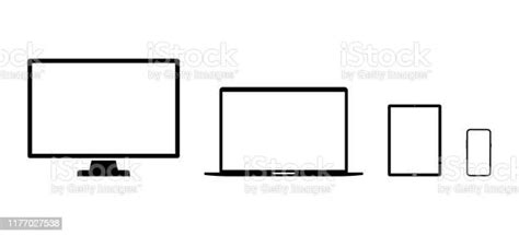 장치 아이콘입니다 스마트 폰 태블릿 노트북 데스크톱 컴퓨터 장치 아이콘 의 집합입니다 전자 장치 벡터 일러스트 컴퓨터 모니터에 대한 스톡 벡터 아트 및 기타 이미지 Istock