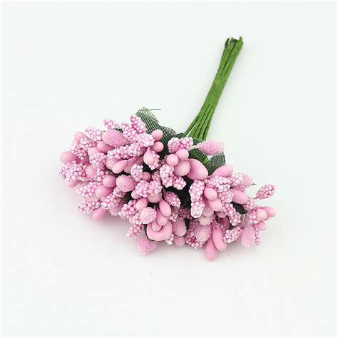 웨딩 상자용 인공 수술 꽃 꽃다발 스크랩북 장식 Diy 화환 공예 꽃 12 개 축제 And 파티 용품