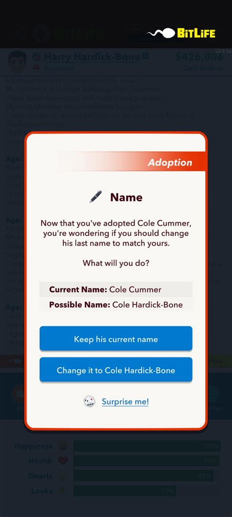 Two Lose Lose Surname Situations I Had Saved R Bitlifeapp