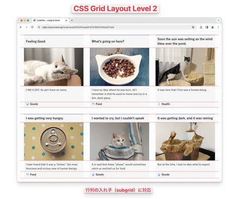 Cssのsubgridが全ブラウザ対応。gridの入れ子の基本から応用までを完全理解する