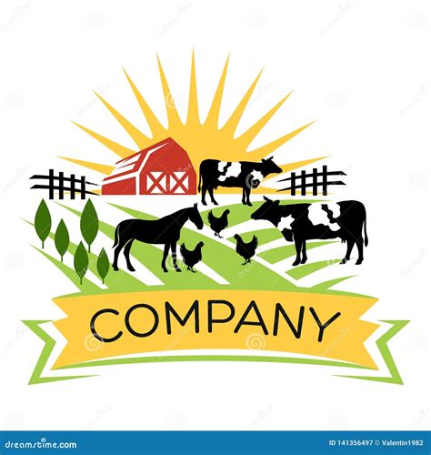 Logotipo Moderno De La Granja Ilustración Del Vector Ilustración Del