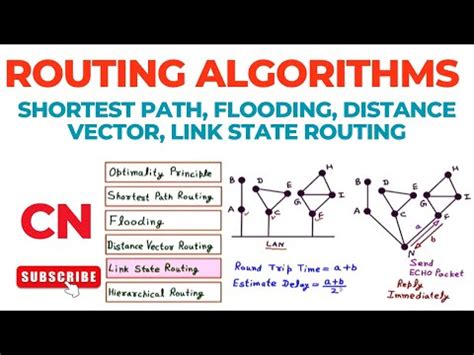 Routing Algorithms Shortest Path Flooding Distance Vector Link State Computer Networks