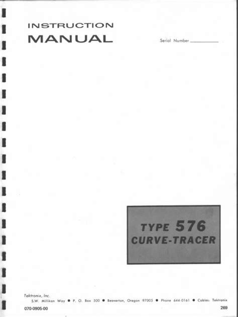 Tektronix Type 576 Curve Tracer Pdf Rectifier Electromagnetism