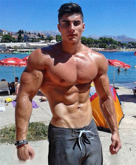 Built By Tallsteve Muscle Guy At The Beach