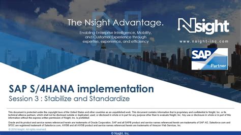Experts Talk About How To Stabilize And Standardize SAP S HANA Implementation