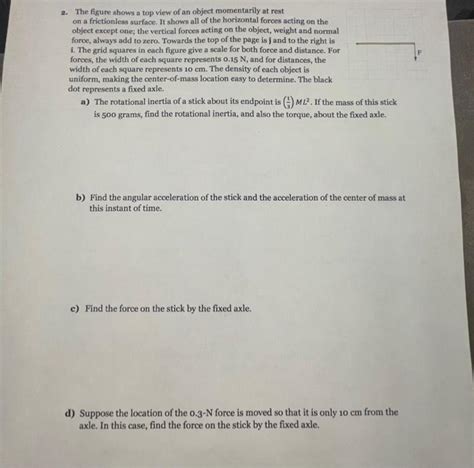 Solved The Figure Shows A Top View Of An Object Chegg