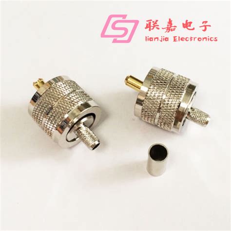Uhf公头uhfsl16 J3 同轴连接器配rg58rg400 Lmr195电缆 阿里巴巴