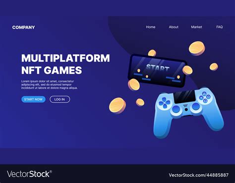 Joystick Game Controller With Monitor And Flying Vector Image