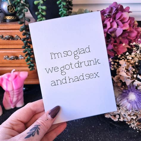 Im So Glad We Got Drunk And Had Sex Cursive Craft
