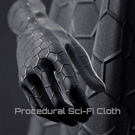 Procedural Sci Fi Cloth Shader Texture Cgtrader