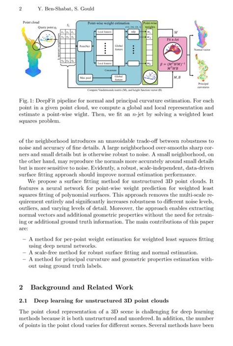 Deepfit 3d Surface Fitting Via Neural Network Weighted Least Squares
