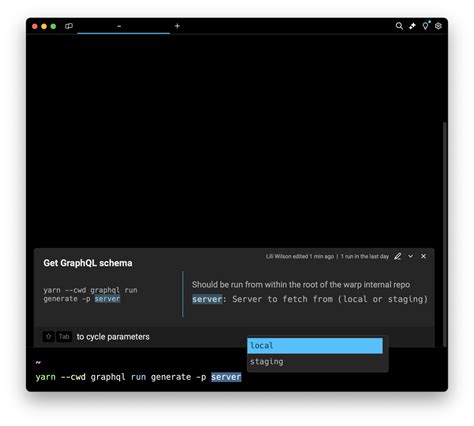 Warp Build Error Proof Command Workflows With Defined Options For