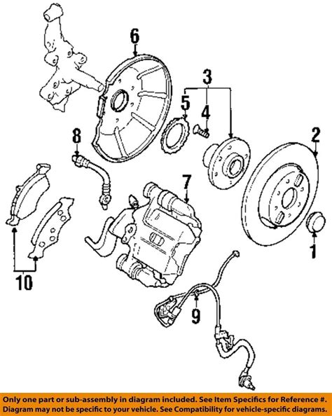 Ford Oem 97 03 Escorttracer Rear Suspension Brake Components Caliper