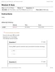 Module Quiz pdf Module Quiz SU CSFRST thc Fashion Hist 下午