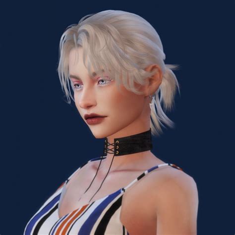 Ts4 Male And Female Hair G17 Ginko Sims Sims 4 Hair Male Sims Hair Sims