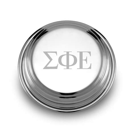 Sigma Phi Epsilon Pewter Paperweight M Lahart And Co